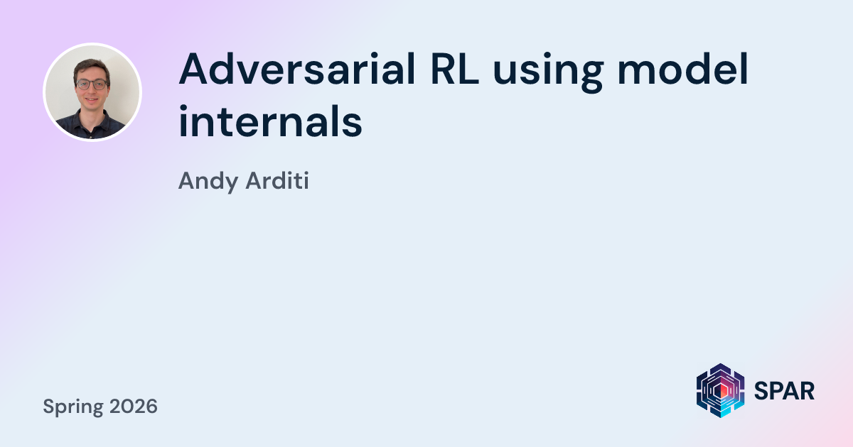 Adversarial RL using model internals - SPAR Project