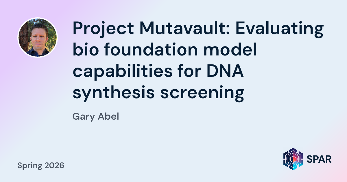 Project Mutavault: Evaluating bio foundation model capabilities for DNA ...